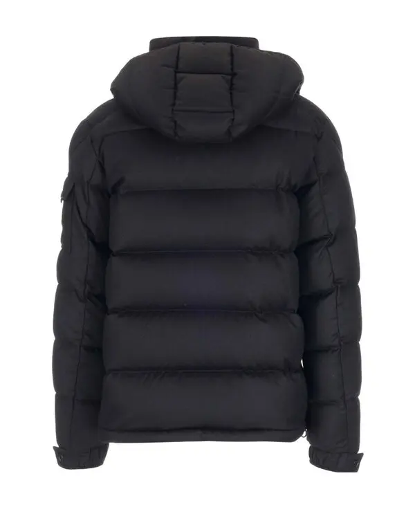 Moncler Long-sleeved Hooded Down Jacket - Black