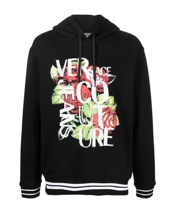 Versace Printed Rose Hoodie