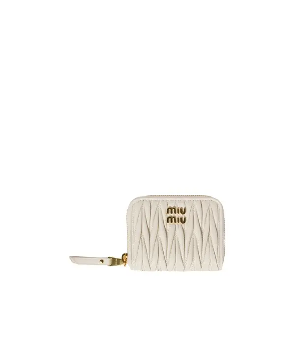Miu Miu Matelassé Coin Purse - White
