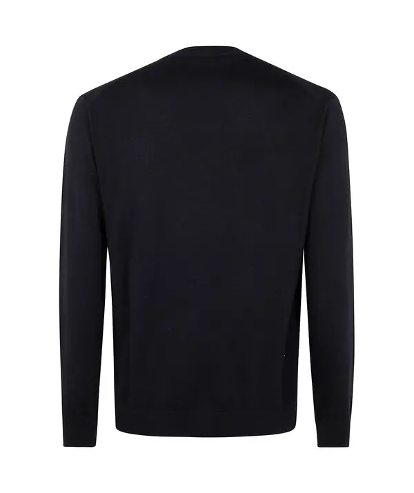 JIL SANDER Crewneck Knitted Jumper - Black