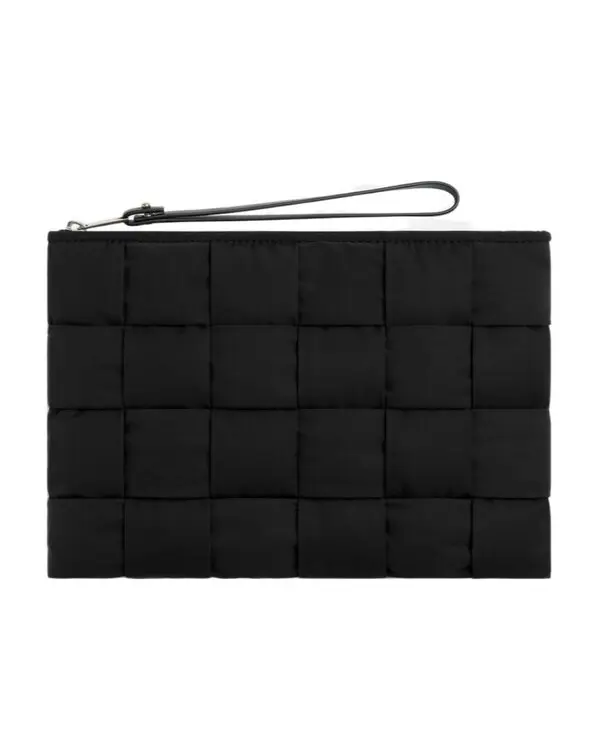 Bottega Veneta Cassette Small Flat Pouch - Black