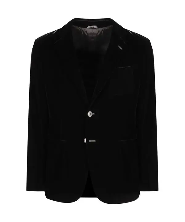 Giorgio Armani Single-breasted Tailored Blazer - Black