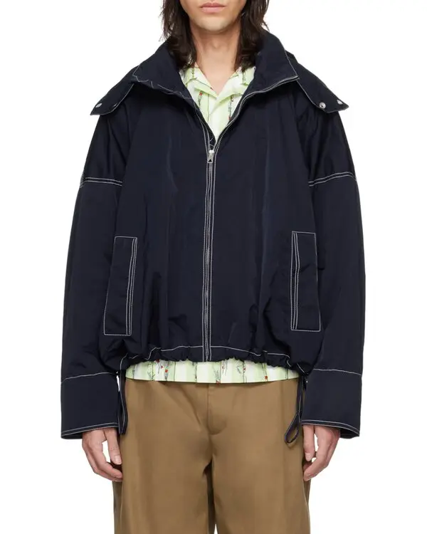 Bottega Veneta Hooded Jacket With Drawstring Hem
