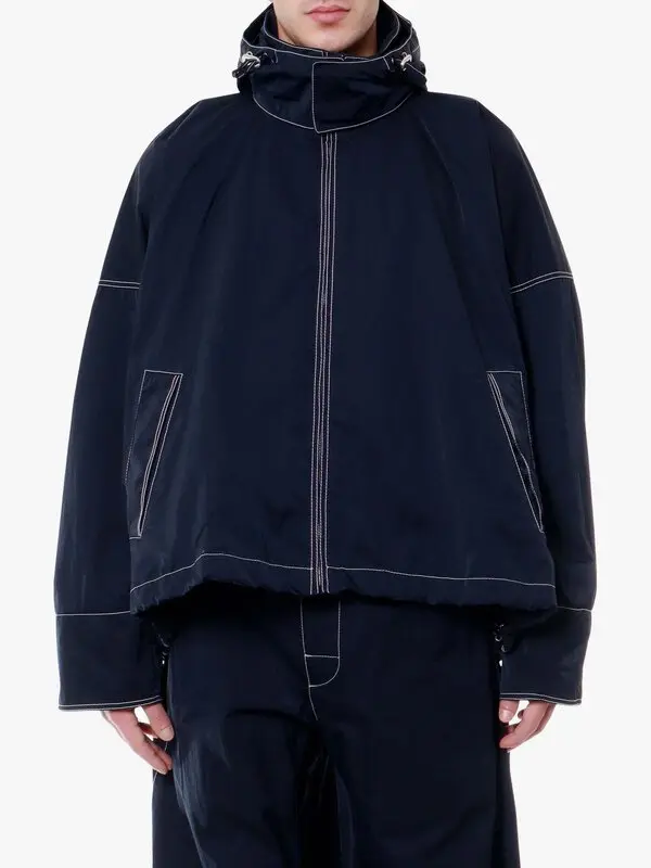 Bottega Veneta Hooded Jacket With Drawstring Hem