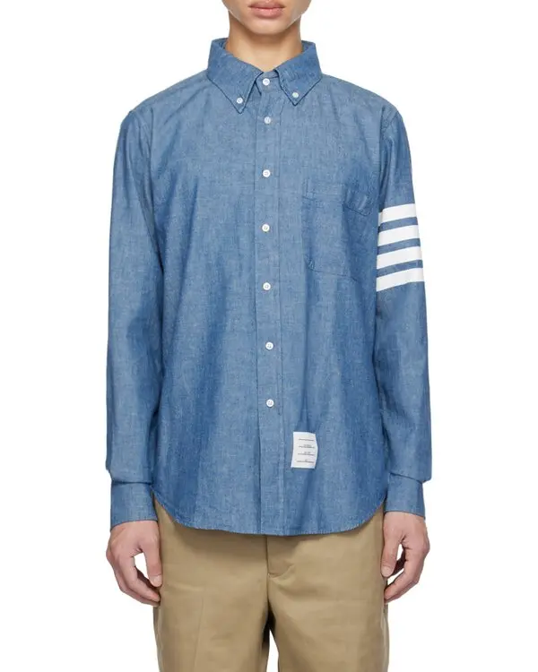 Thom Browne 4-bar Long Sleeved Shirt