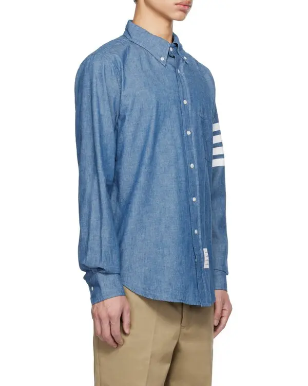 Thom Browne 4-bar Long Sleeved Shirt