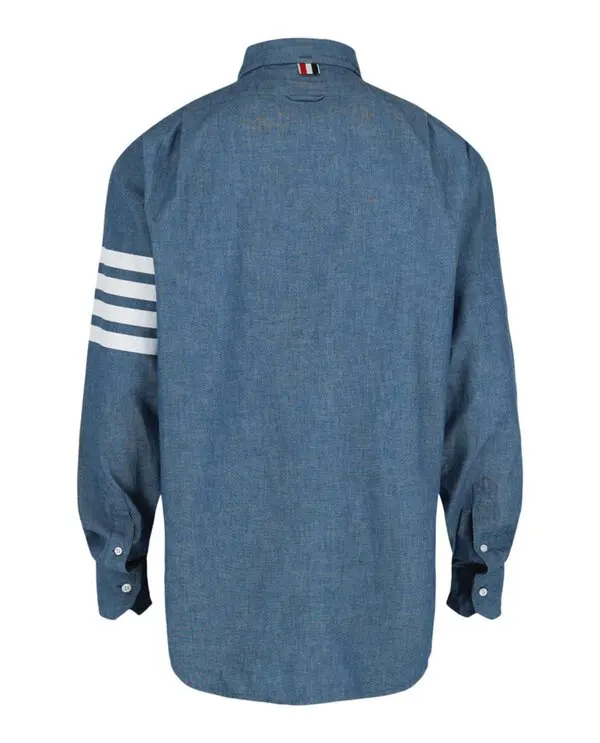 Thom Browne 4-bar Long Sleeved Shirt