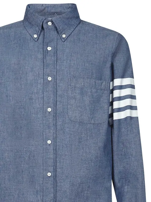 Thom Browne 4-bar Long Sleeved Shirt