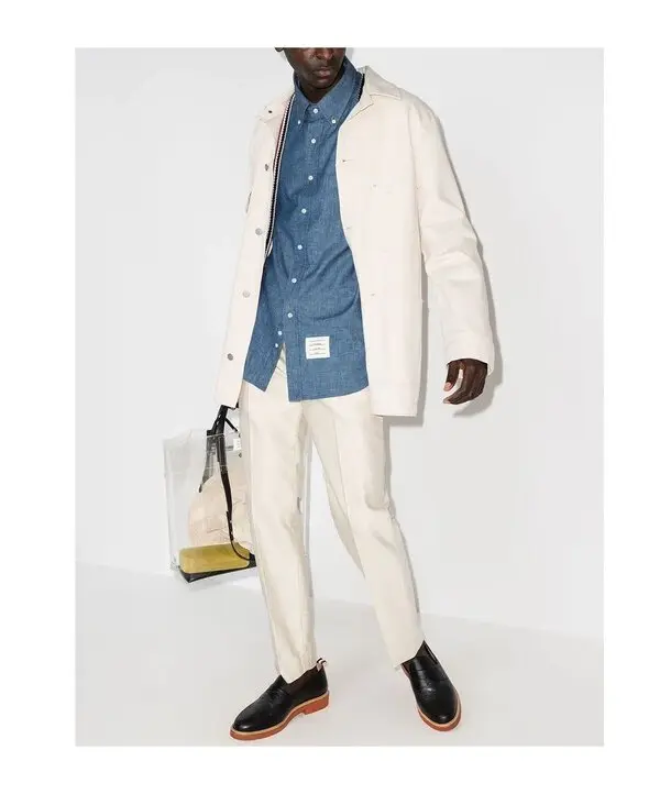 Thom Browne 4-bar Long Sleeved Shirt