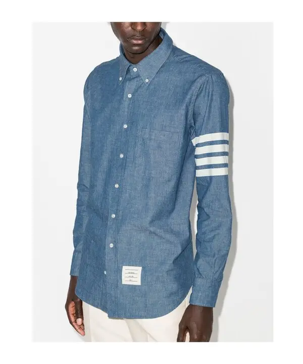 Thom Browne 4-bar Long Sleeved Shirt