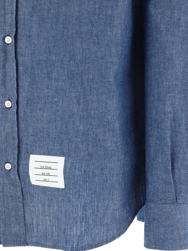 Thom Browne 4-bar Long Sleeved Shirt
