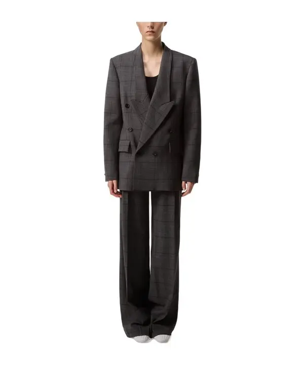 Coperni Double-breasted Tailored Jacket With Notch Lapel And Buckle Detail