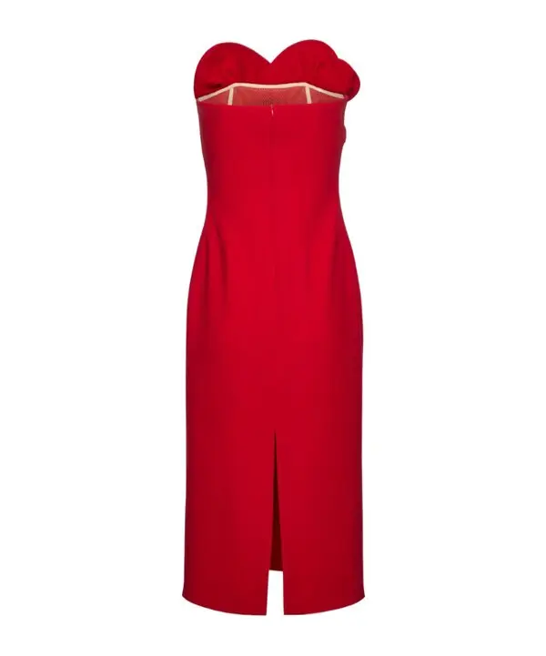 Magda Butrym Strapless Draped-neckline Dress