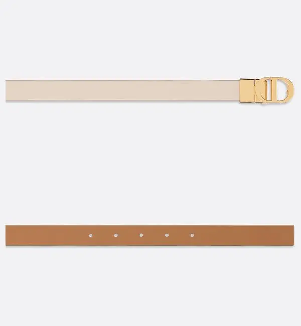 Dior 30 Montaigne Reversible Belt - Nude