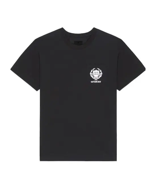 Givenchy Crest Logo Embroidered T-shirt