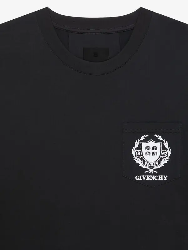 Givenchy Crest Logo Embroidered T-shirt