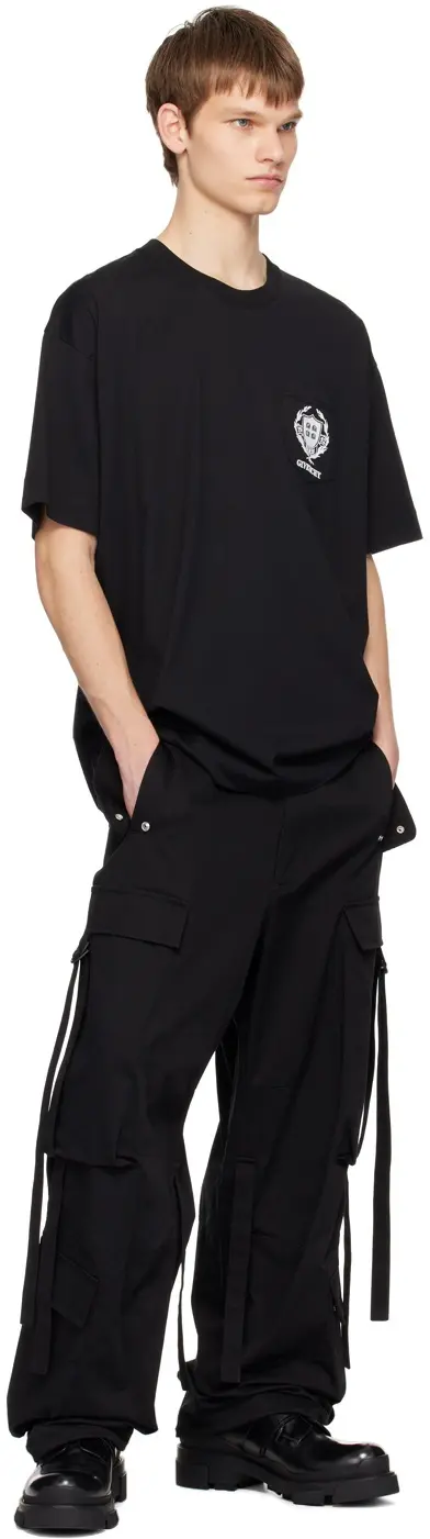 Givenchy Crest Logo Embroidered T-shirt