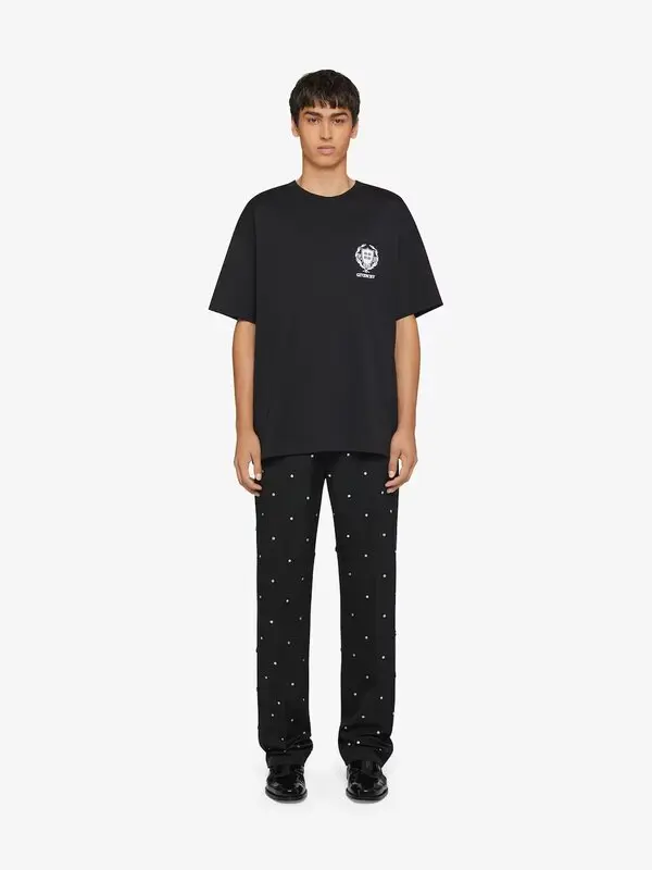 Givenchy Crest Logo Embroidered T-shirt