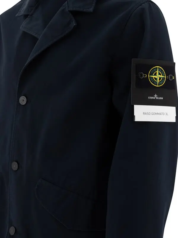 Stone Island Raso Gommato 3l Jacket - Blue
