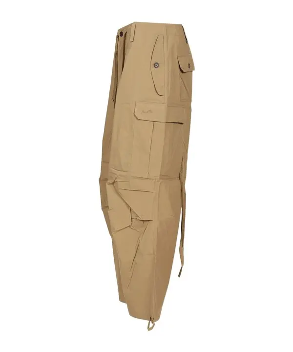 P.a.r.o.s.h Cargo Pants With Drawstring Waist - Green
