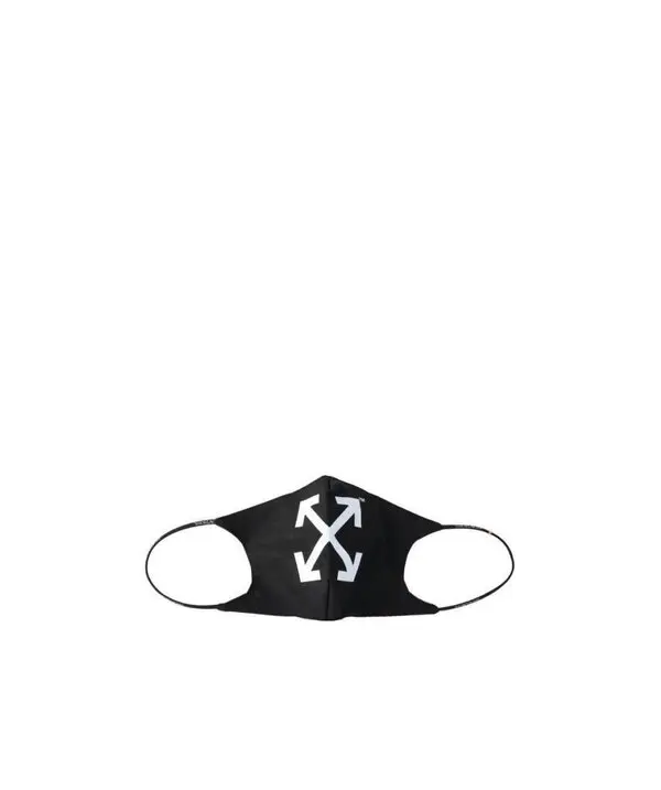 Off-White Arrow Logo Printed Face Mask - Black