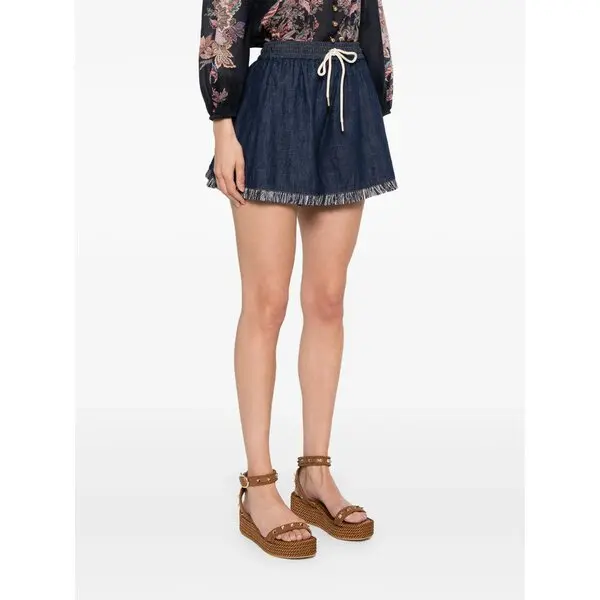 Zimmermann Drawstring Shorts With Tassel Detail