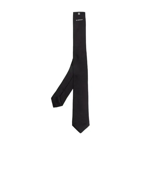 Givenchy 4g Silk Neck Tie - Black