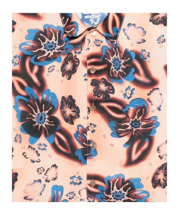 Paul Smith Floral Printed Short Sleeved Shirt