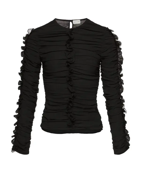 Magda Butrym Long Sleeve Ruched Top