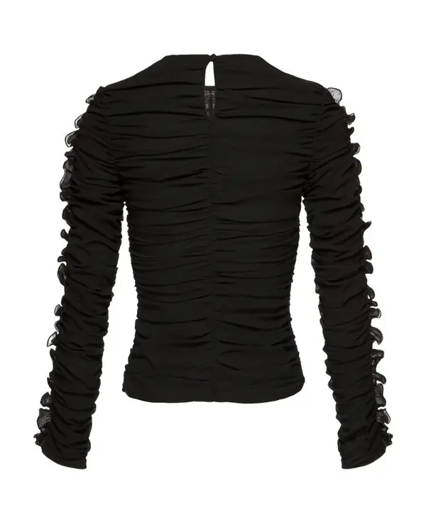 Magda Butrym Long Sleeve Ruched Top