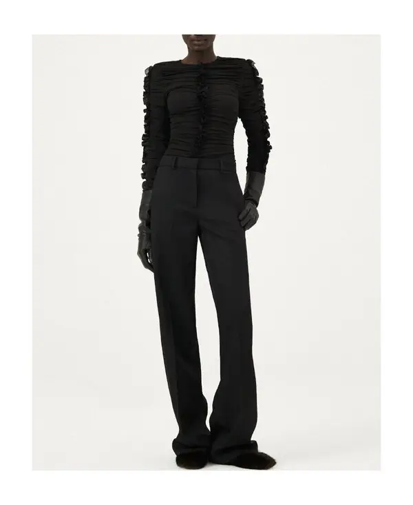 Magda Butrym Long Sleeve Ruched Top
