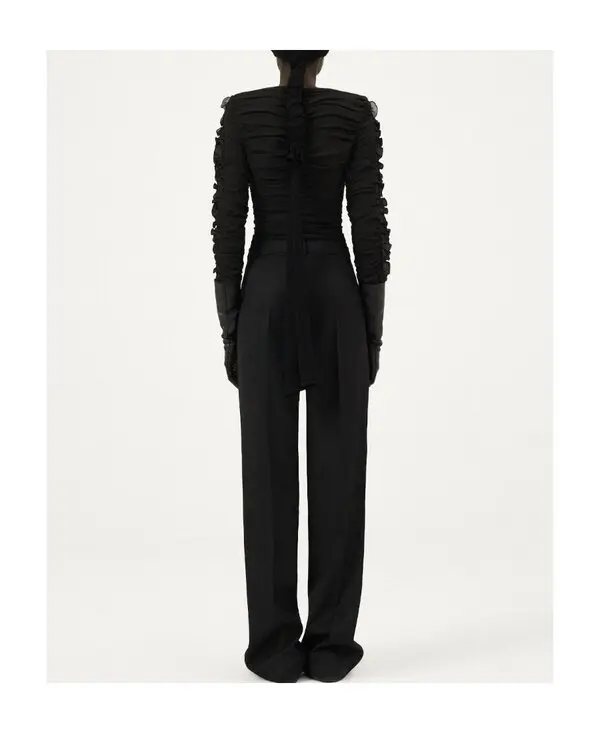 Magda Butrym Long Sleeve Ruched Top