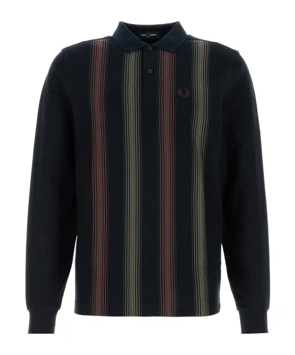 Fred Perry Ombre Stripe Long-sleeve Polo Shirt