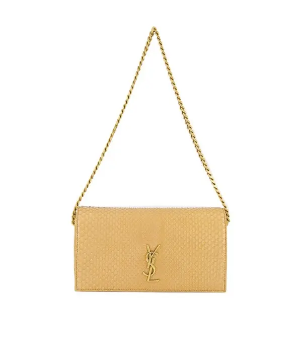 Saint Laurent Kate Shoulder Bag - Beige