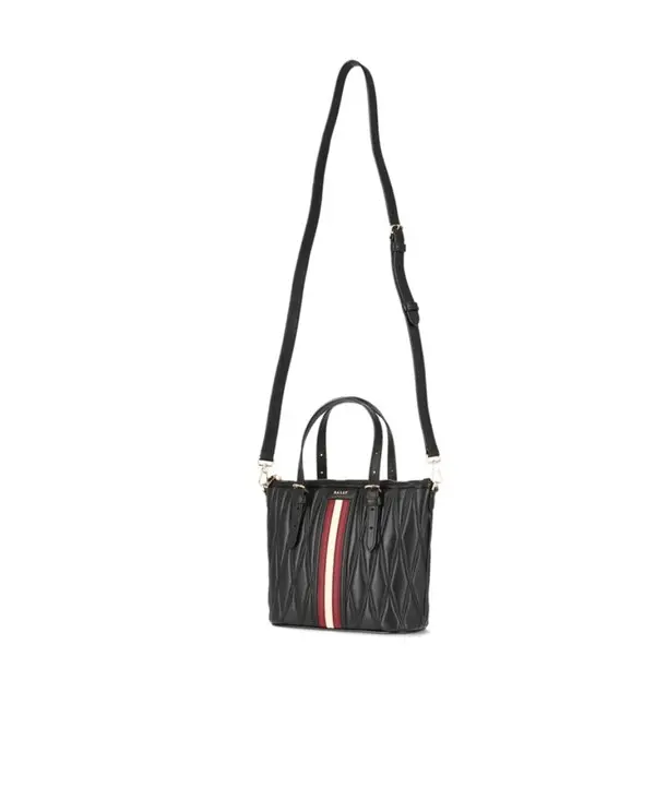 Bally Quilted Leather Shoulder Bag With Logo Detail
