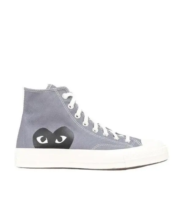 Play Comme Des Garcon Comme Des Garçons Play X Converse Big Heart High-top Sneakers - Gray