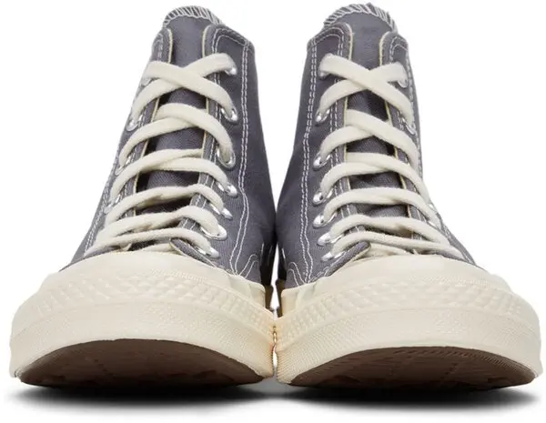 Play Comme Des Garcon Comme Des Garçons Play X Converse Big Heart High-top Sneakers - Gray