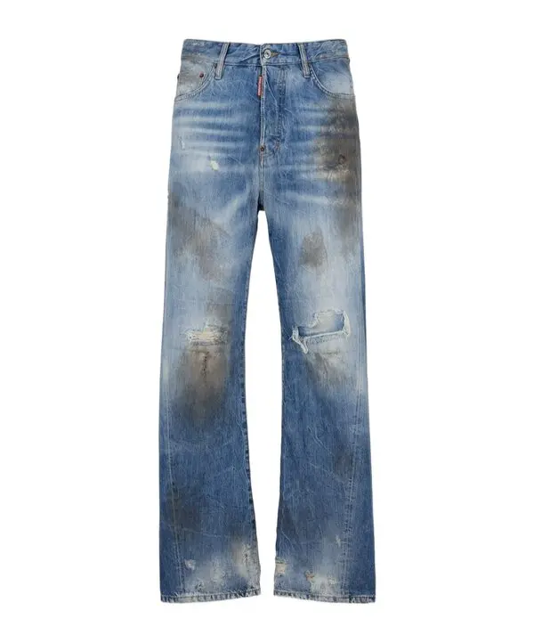 Dsquared2 Light Dirty Wash Loose Twist Jeans