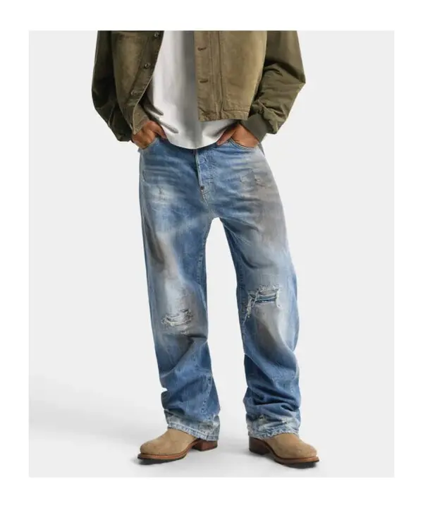 Dsquared2 Light Dirty Wash Loose Twist Jeans