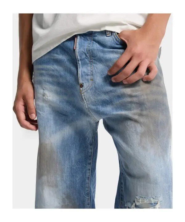 Dsquared2 Light Dirty Wash Loose Twist Jeans
