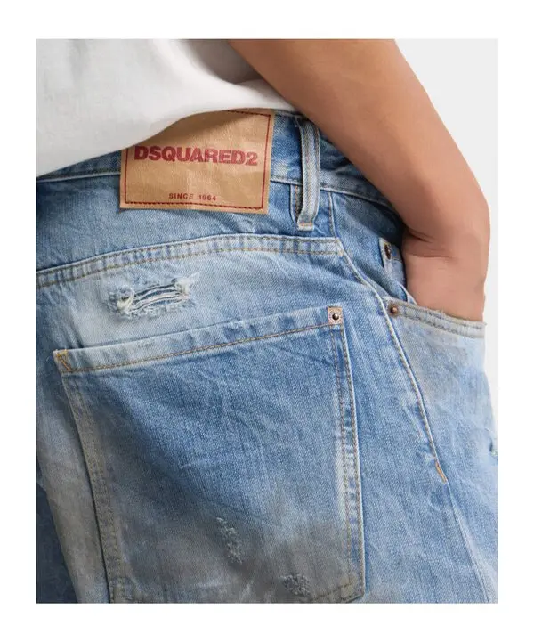 Dsquared2 Light Dirty Wash Loose Twist Jeans