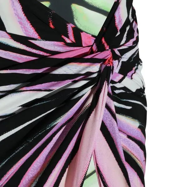Roberto Cavalli Ruched Printed Skirt