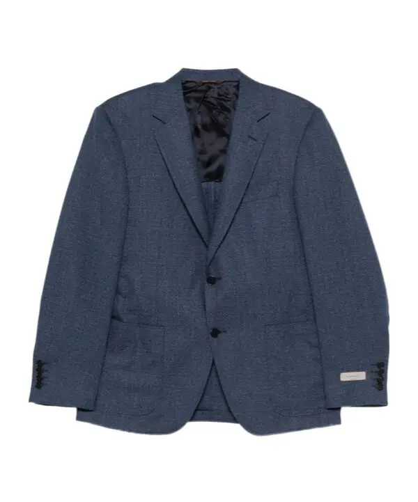 Canali Long-sleeved Suit Jacket - Blue
