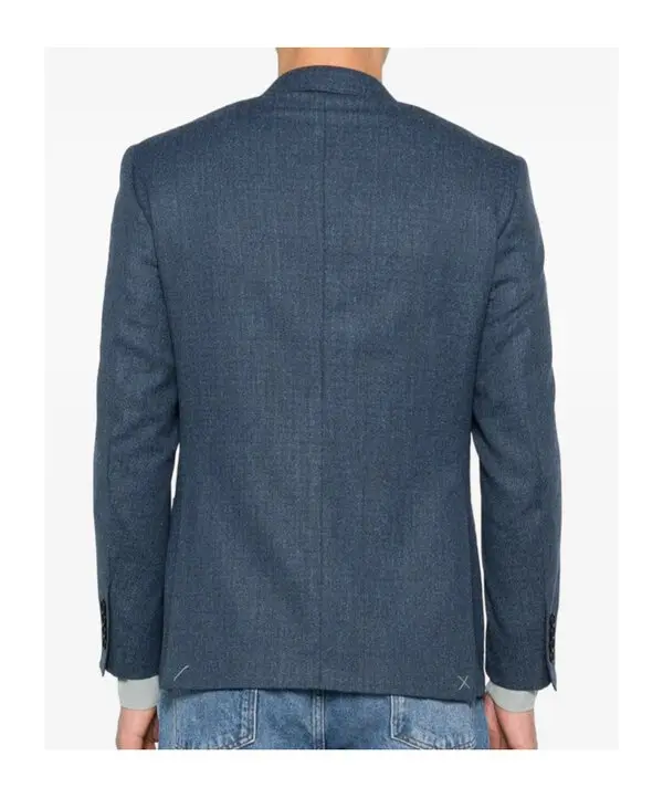 Canali Long-sleeved Suit Jacket - Blue