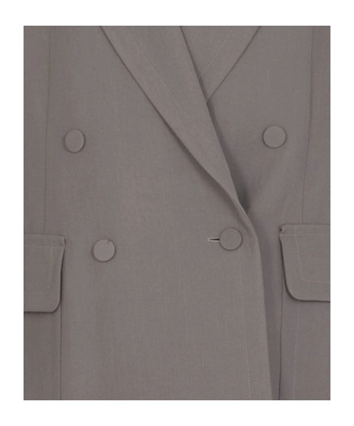 Dries Van Noten Double-breasted Belted Blazer - Grey