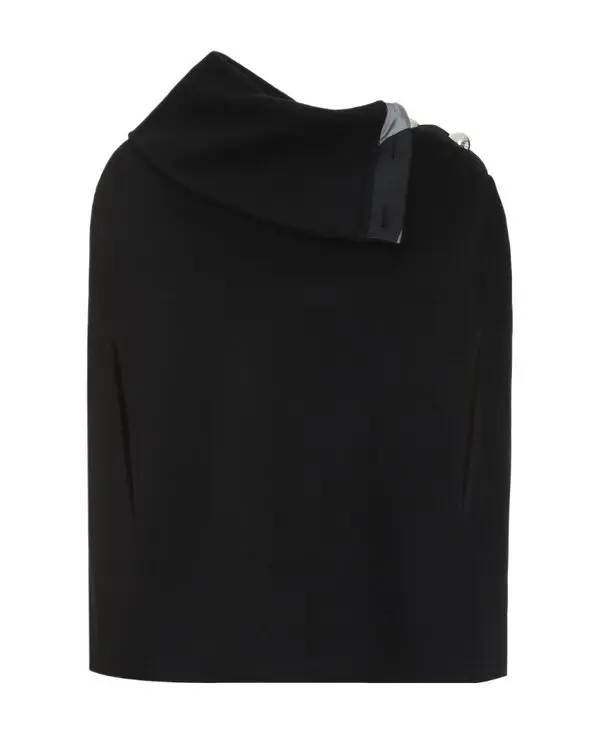 Emilio Pucci Folded-edge Ribbed Poncho