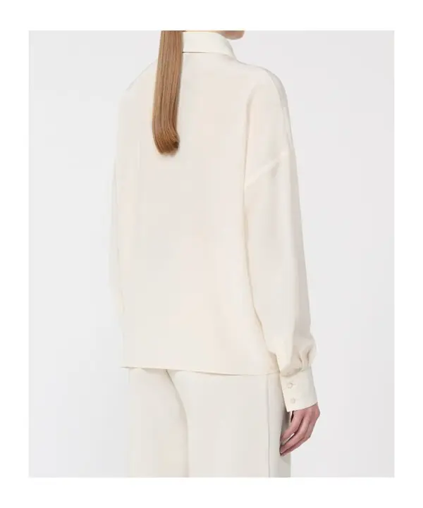 Max Mara Colono Bow-tie Blouse - Beige