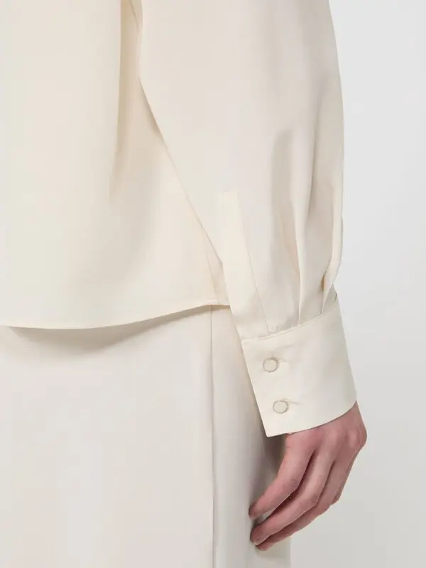 Max Mara Colono Bow-tie Blouse - Beige