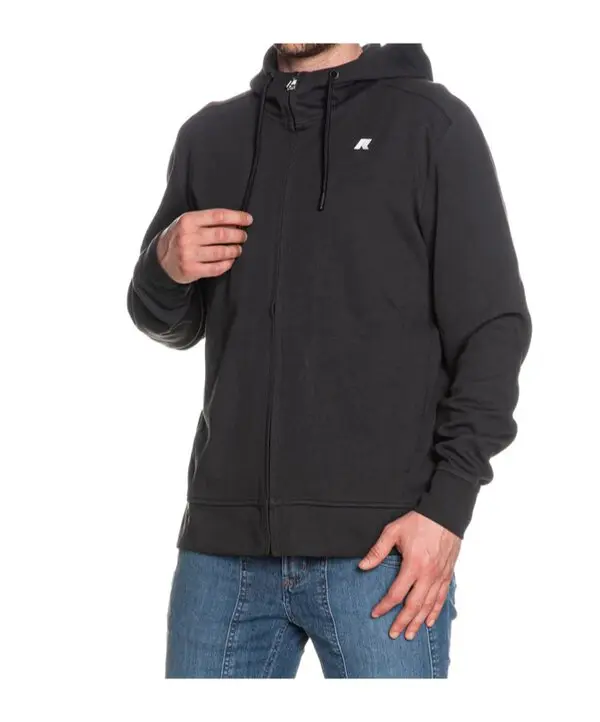 K-WAY Full Zip Hooded Sweatshirt With Logo Detail