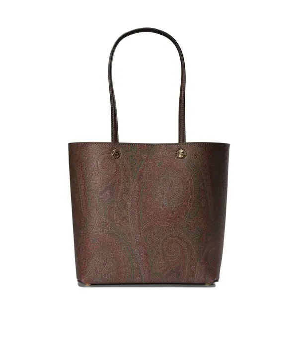 Etro Paisley Printed Essential Tote Bag - Brown